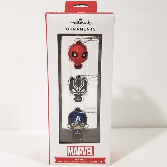 Hallmark | Holiday | Marvel Christmas Tree Ornaments 3 Set Spiderman ...